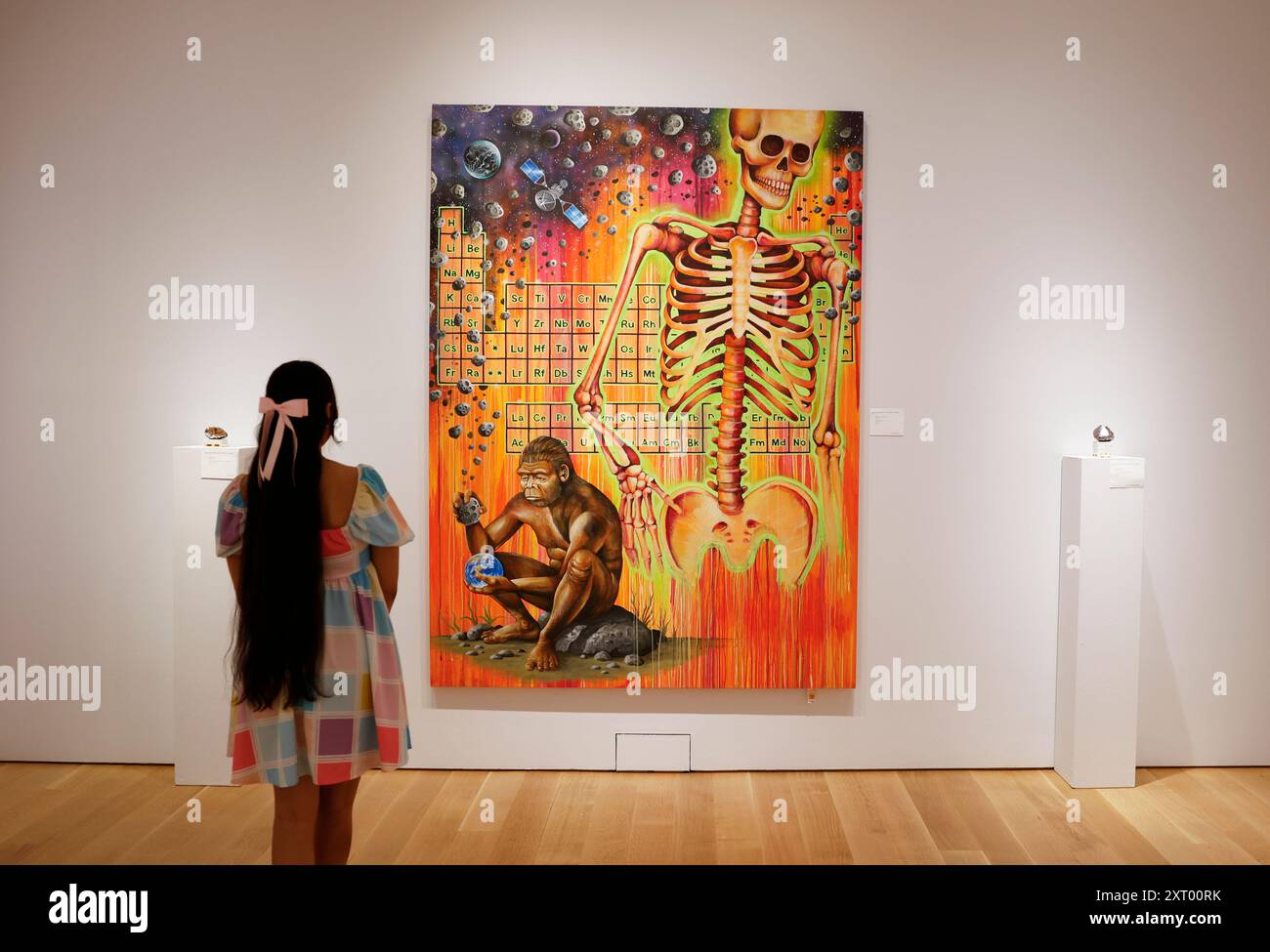 Mr. Bones by Chris "Cycle" St. John is on display for Inside Job ...