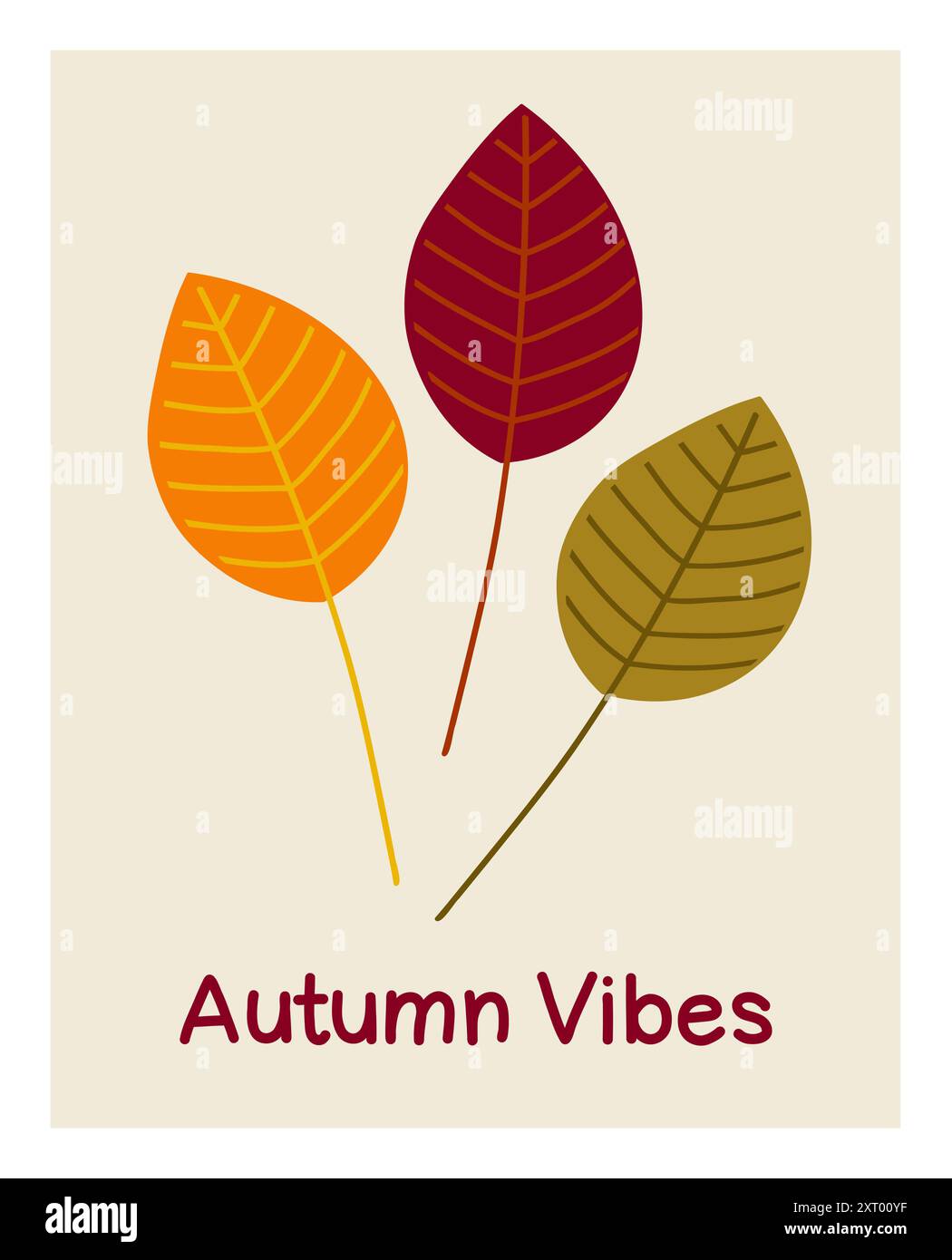 Autumn atmosphere leaves in Stock Vector Images - Alamy