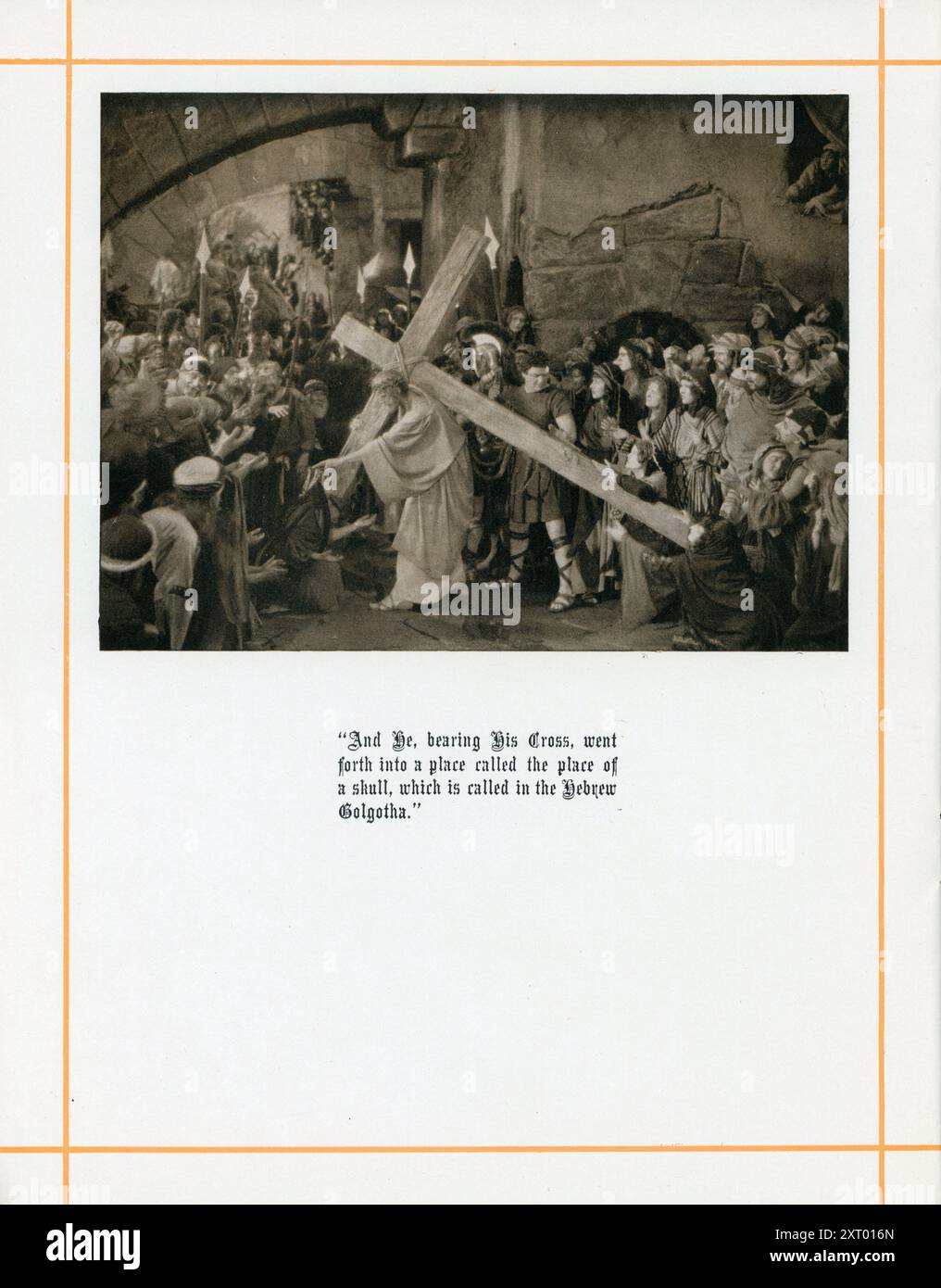 H>B> Warner as Jesus Christ carrying the Cross in THE KING OF KINGS ...