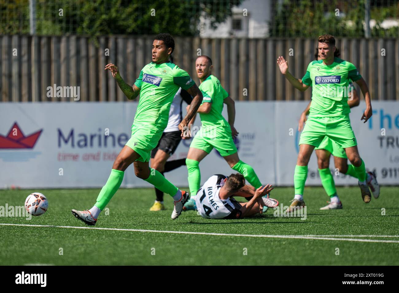 Marine v Oxford City 10th August 2024. The Marine Travel Arena.Rossett ...
