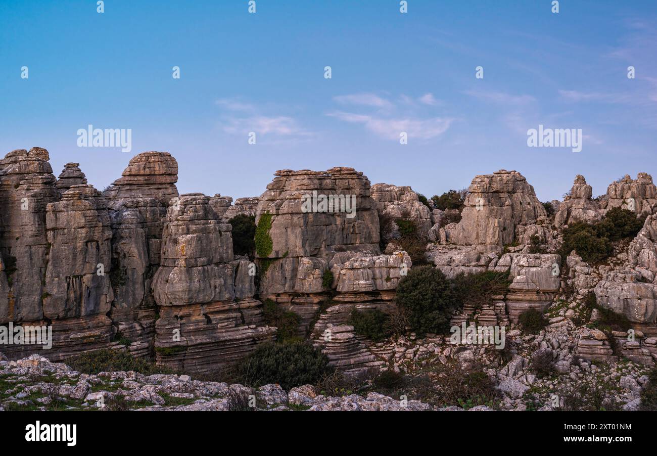 El Torcal Natural Park of Karst Rock Formations Stock Photo - Alamy