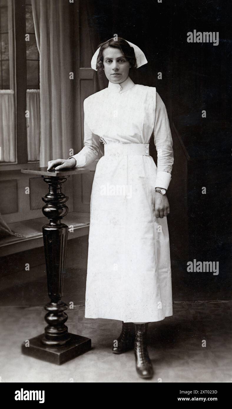British nurse in a studio Stock Photo - Alamy