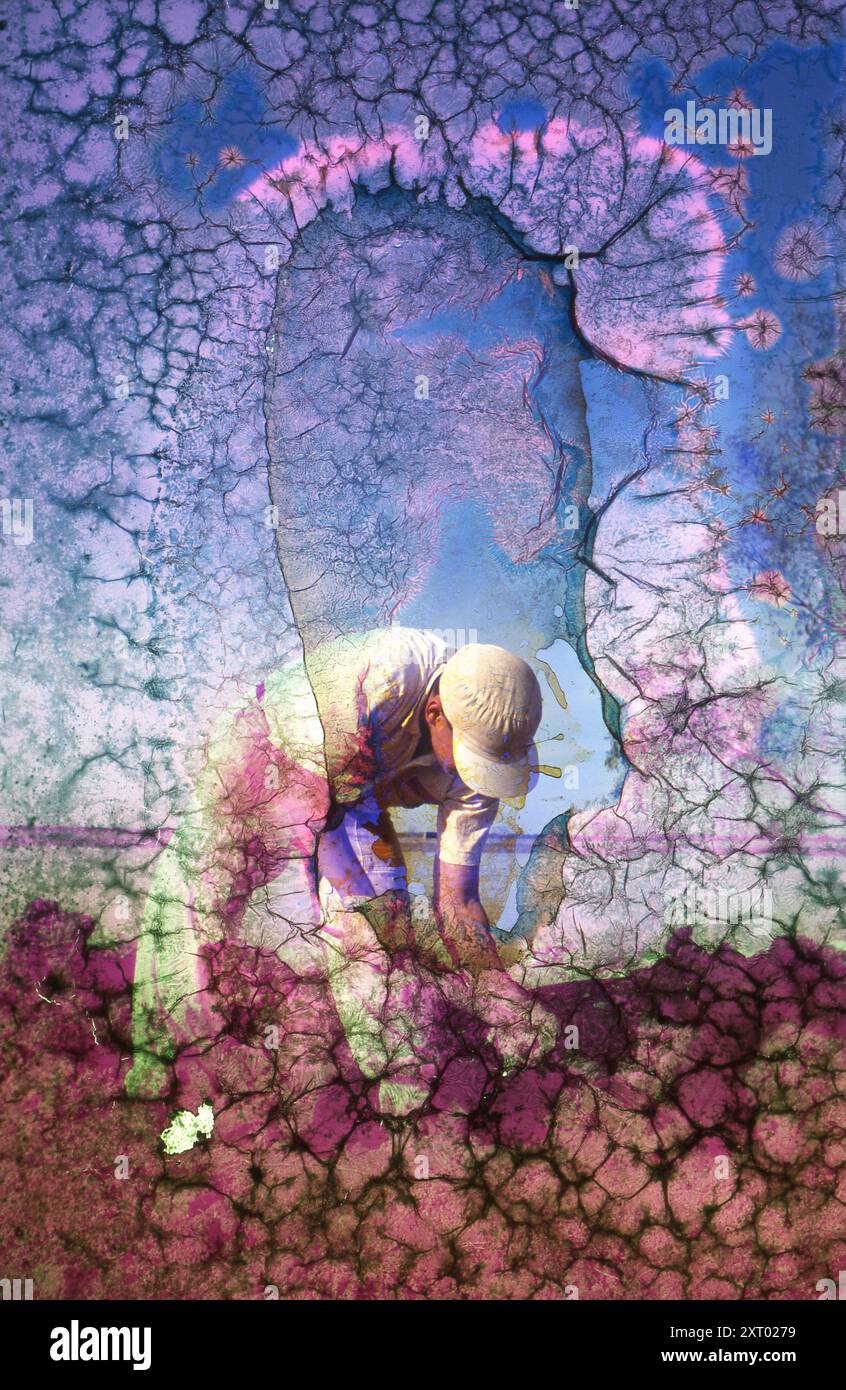 Fort Bend County Texas USA, circa 1994: Inmate from the Ramsey II Unit ...