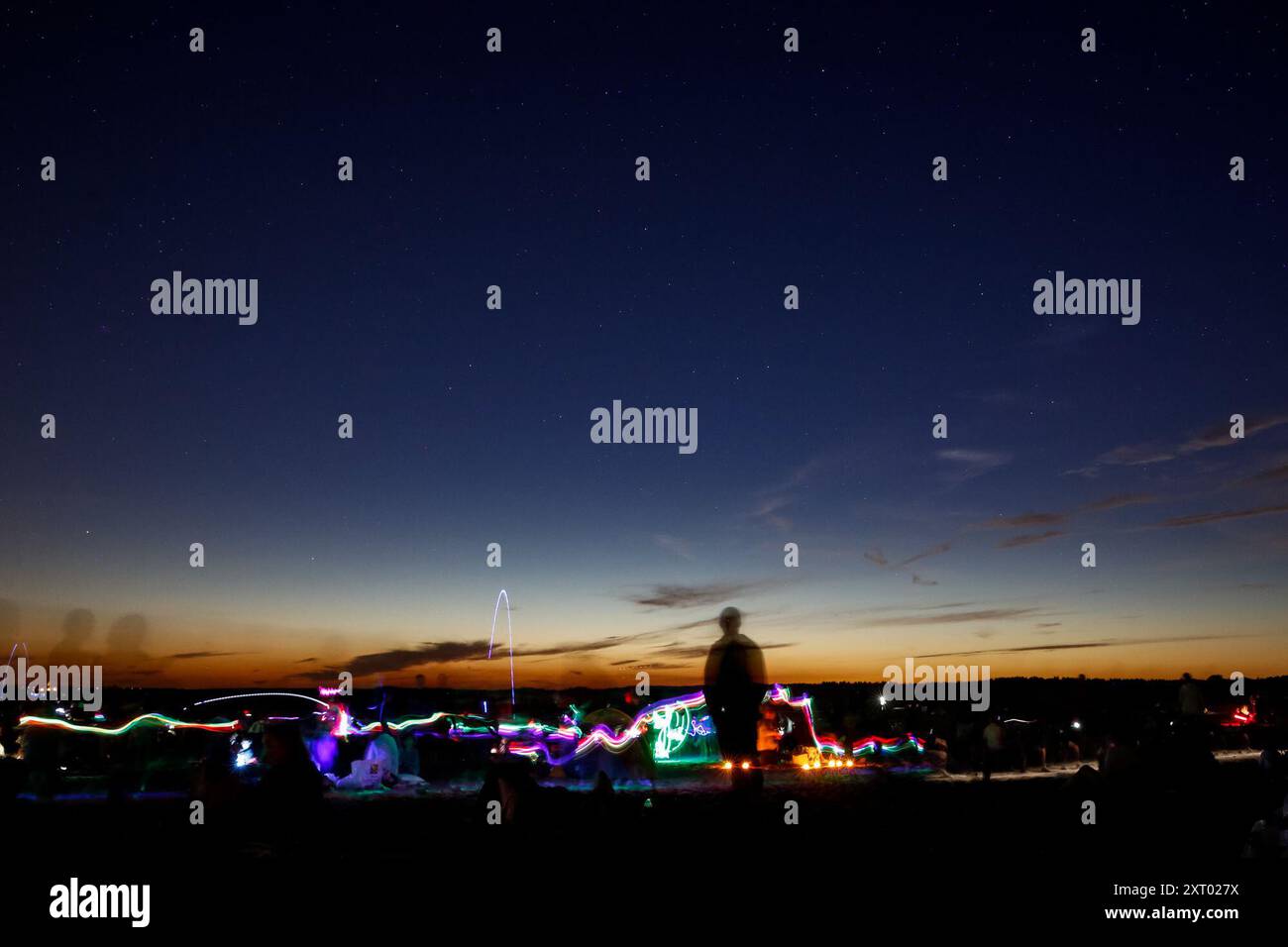 Mid summer meteor shower shows around 200 meteors hi-res stock ...