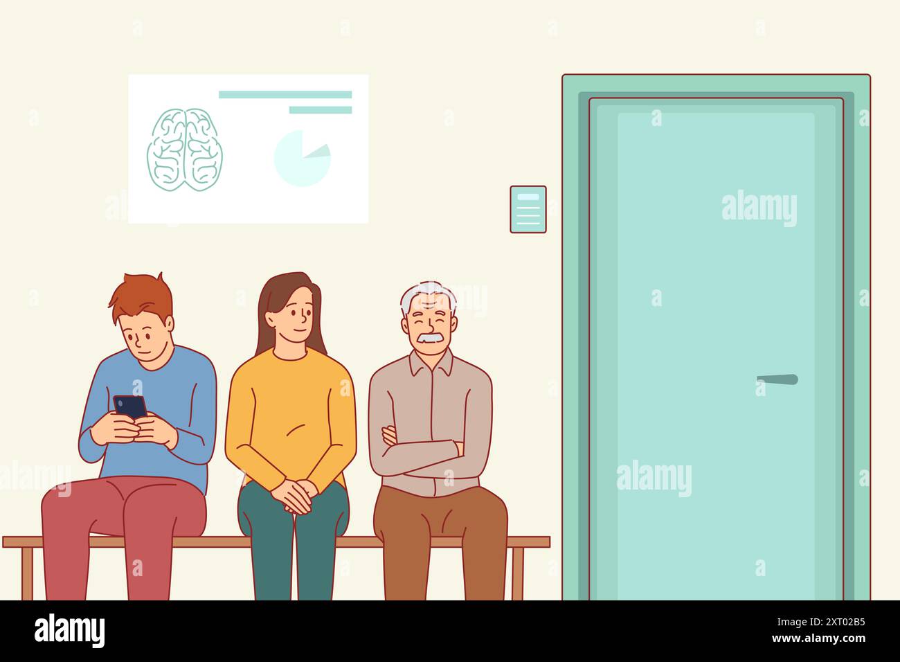 Doctor patient row Stock Vector Images - Alamy