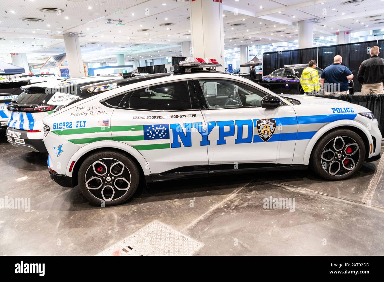 New York City, USA - March 27, 2024: Ford Mustang Mach-E NYPD police ...