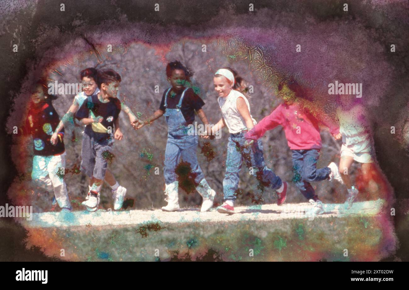 School recess children running hi-res stock photography and images - Alamy