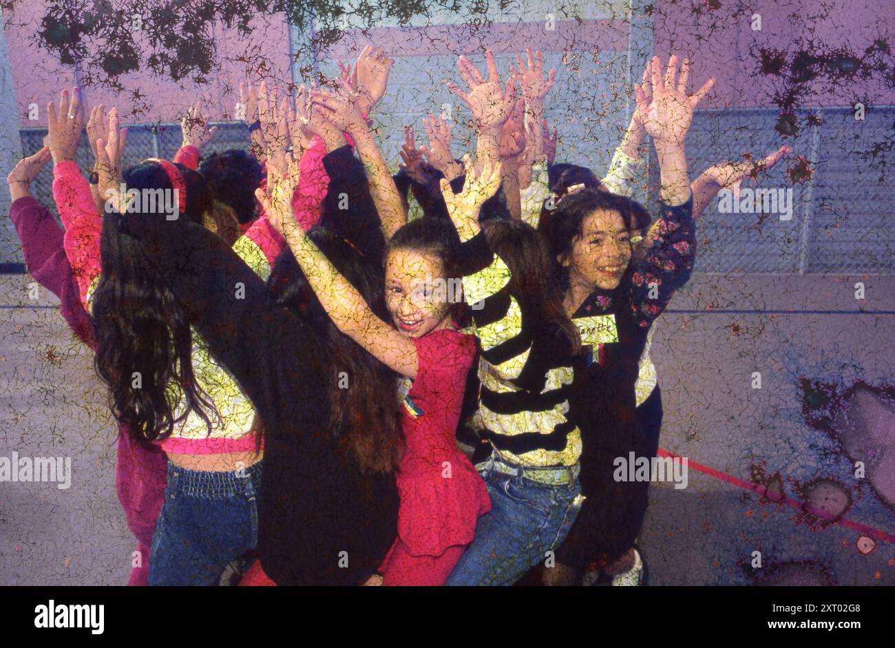 Fourth graders participate in non-competitive game during physical ...