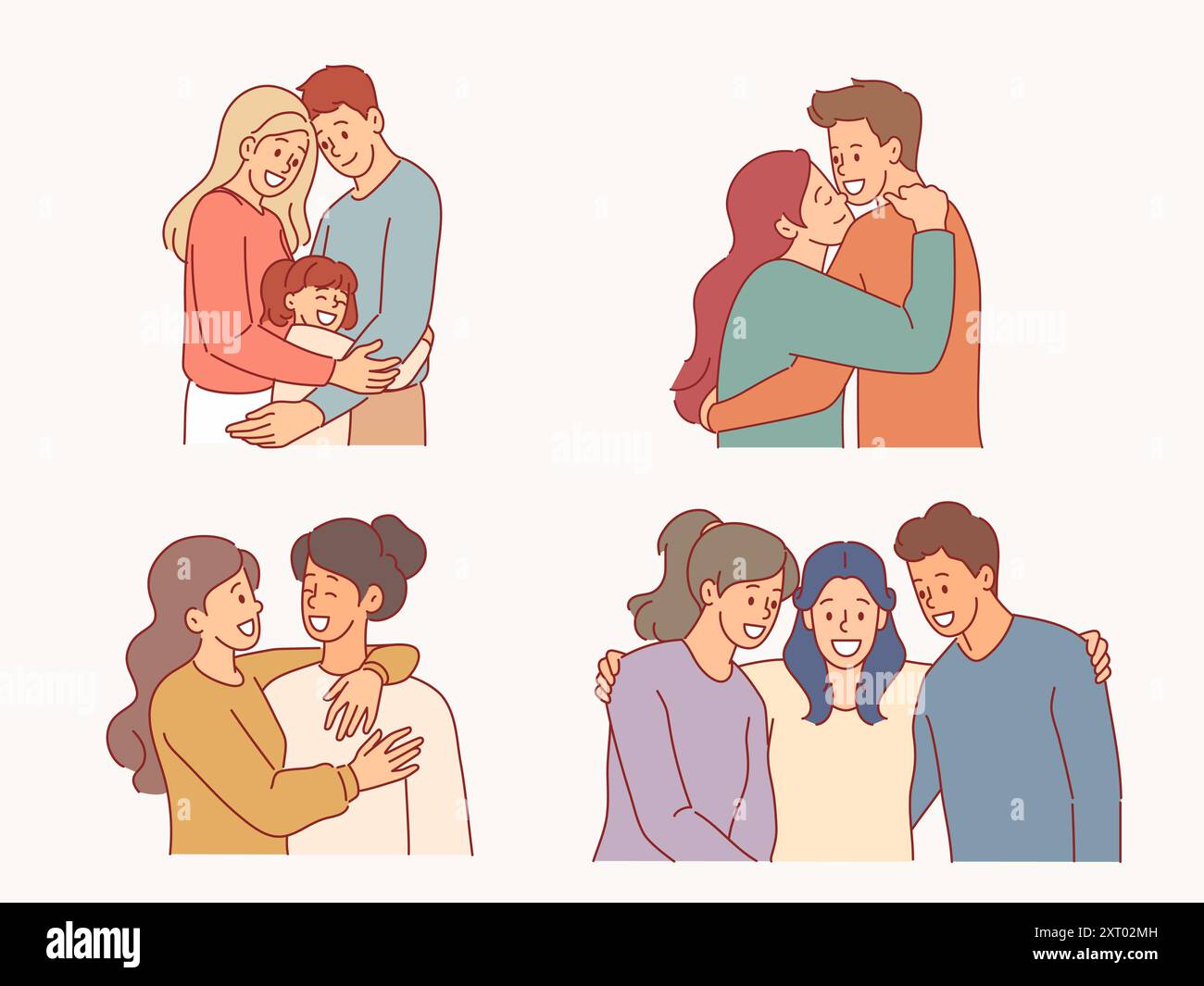 Strong family friendly Stock Vector Images - Alamy