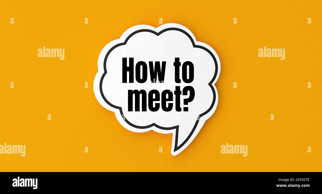 How to meet Stock Photo - Alamy