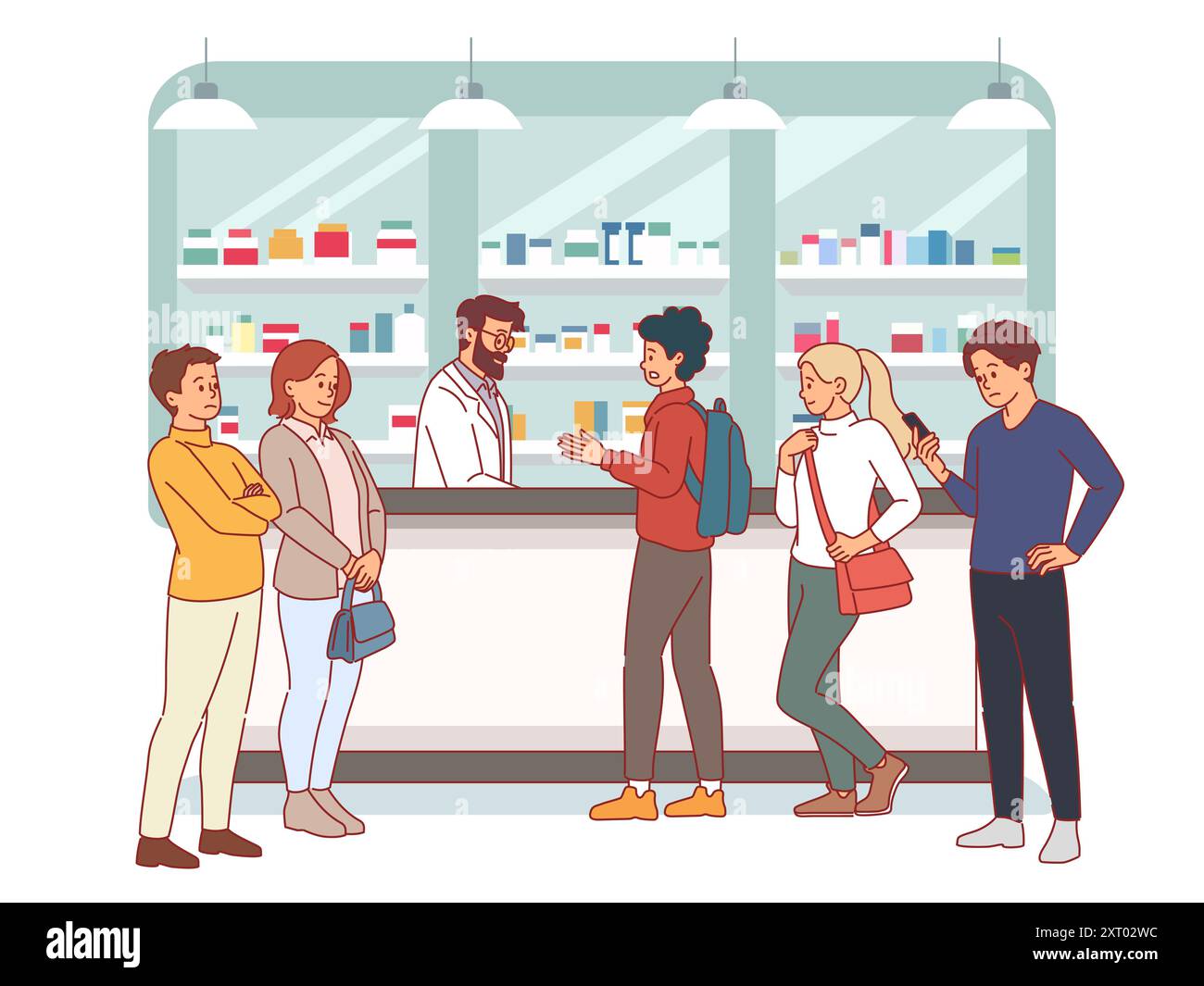Pharmacy store Stock Vector Images - Alamy