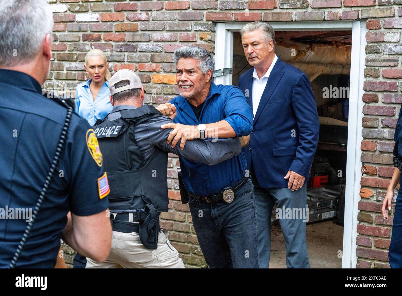 CRESCENT CITY, back, from left: Nicky Whelan, Esai Morales, Alec ...