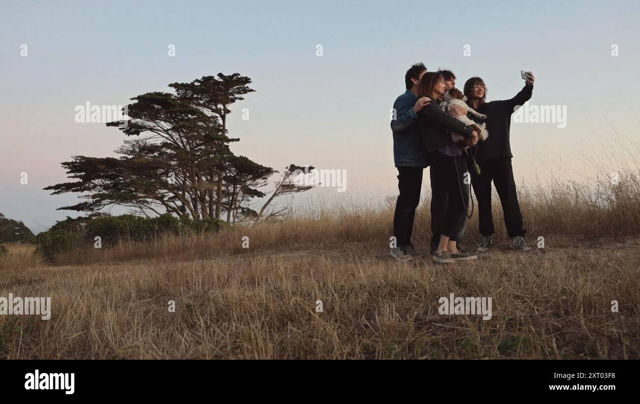 FLIPSIDE, director Christopher Wilcha (left), and family, 2023 ...