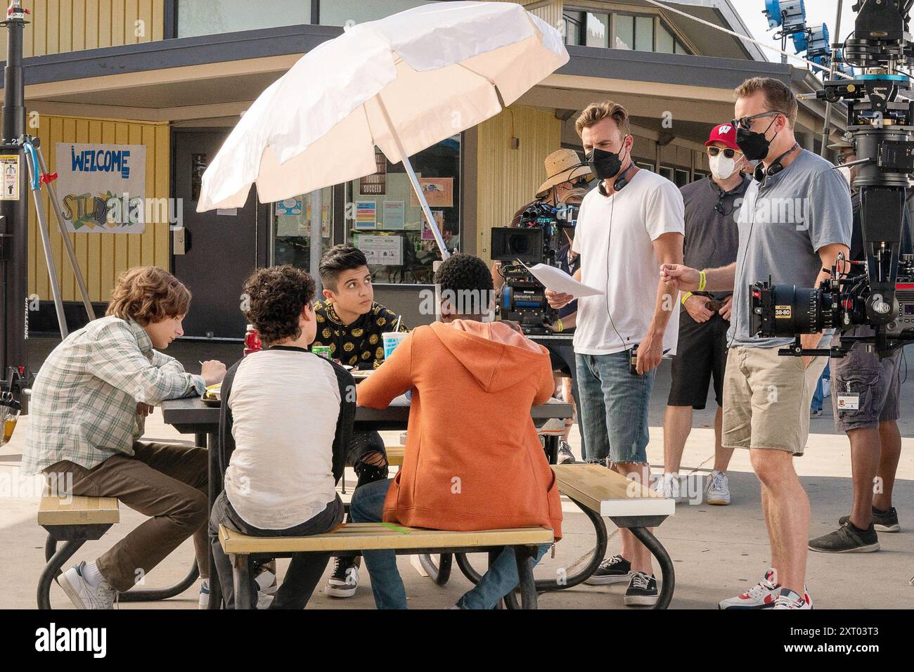 INCOMING, from left: Mason Thames, Raphael Alejandro, Bardia Seiri ...