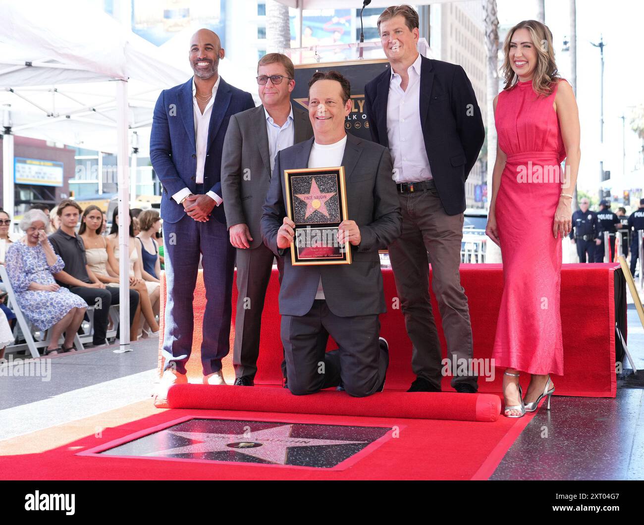 Los Angeles, USA. 12th Aug, 2024. (L-R) Melvin Robert, Peter Billingsly ...