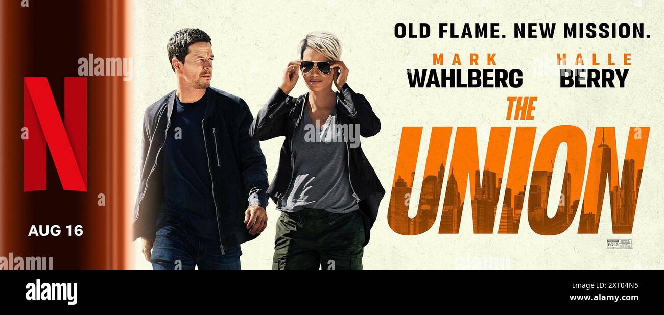 THE UNION, US poster, from left: Mark Wahlberg, Halle Berry, 2024 ...