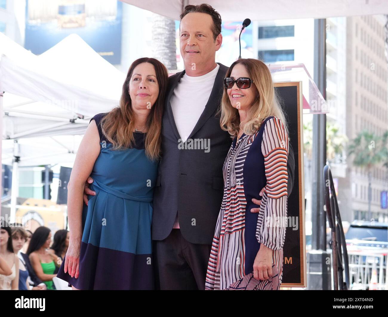 (L-R) Valeri Vaughn, Vince Vaughn and Victoria Vaughn at the Vince ...