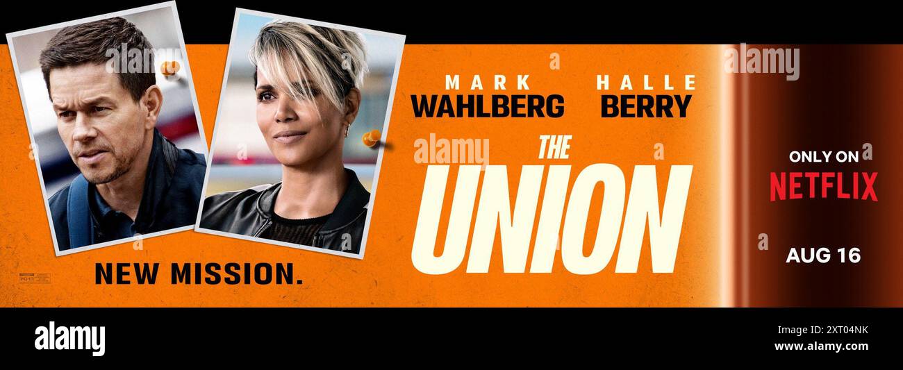THE UNION, US poster, from left: Mark Wahlberg, Halle Berry, 2024 ...