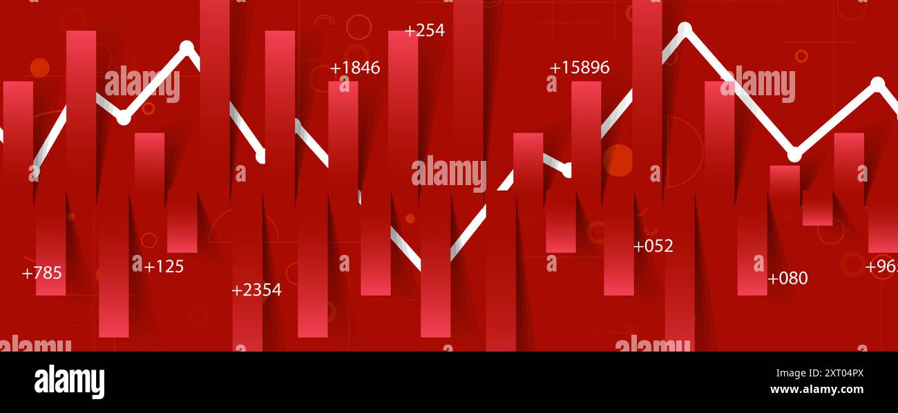 Financial technology and business analysis background. Virtual big data ...