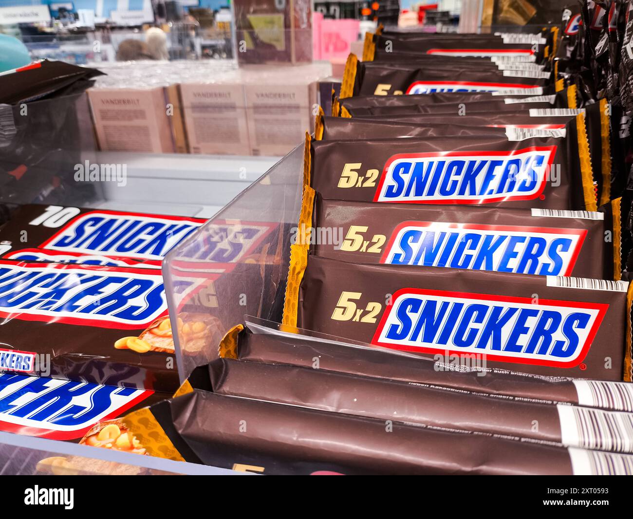 Bavaria, Germany - August 12, 2024: Snickers chocolate bars in family ...