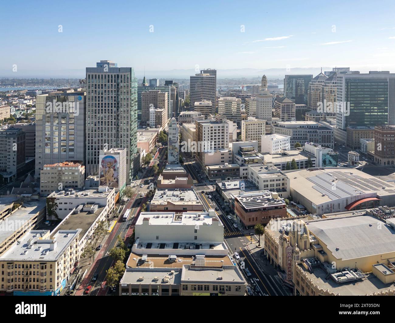 Drone photos over Downtown Oakland, California Stock Photo - Alamy
