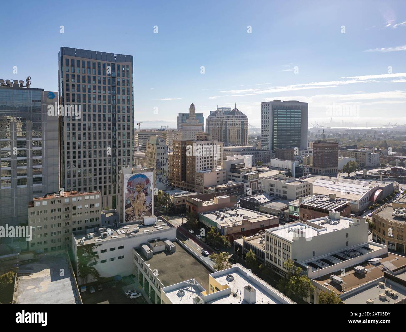 Drone photos over Downtown Oakland, California Stock Photo - Alamy