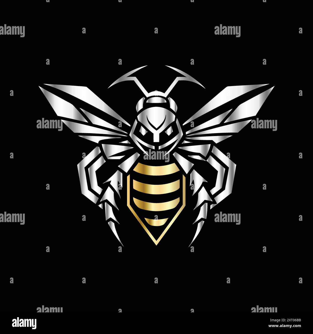 Hexagon grid logo Stock Vector Images - Alamy