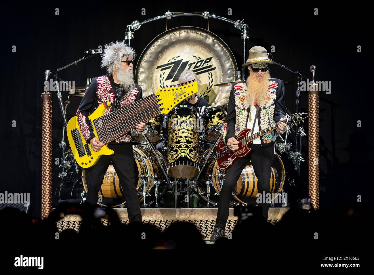 LONDON, ENGLAND: ZZ Top perform during their only UK show of 2024 at ...