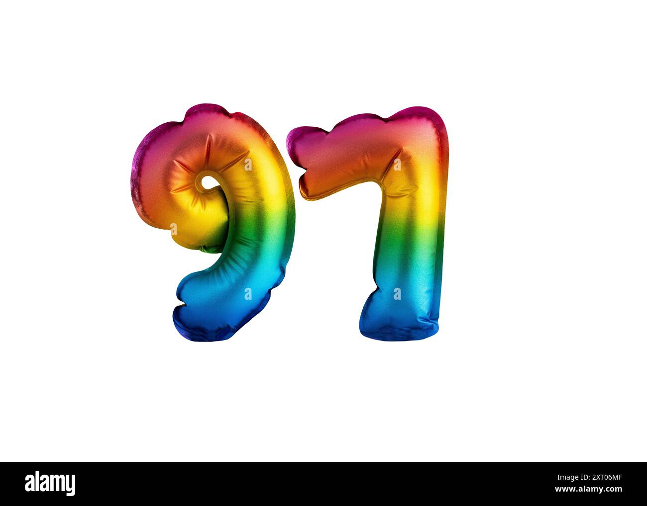 Balloon number 97 Cut Out Stock Images & Pictures - Alamy