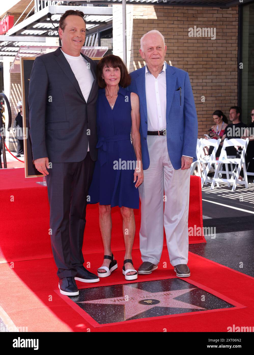 Actor Vince Vaughn is joined by Sharon Eileen DePalmo and Vernon Vaughn ...