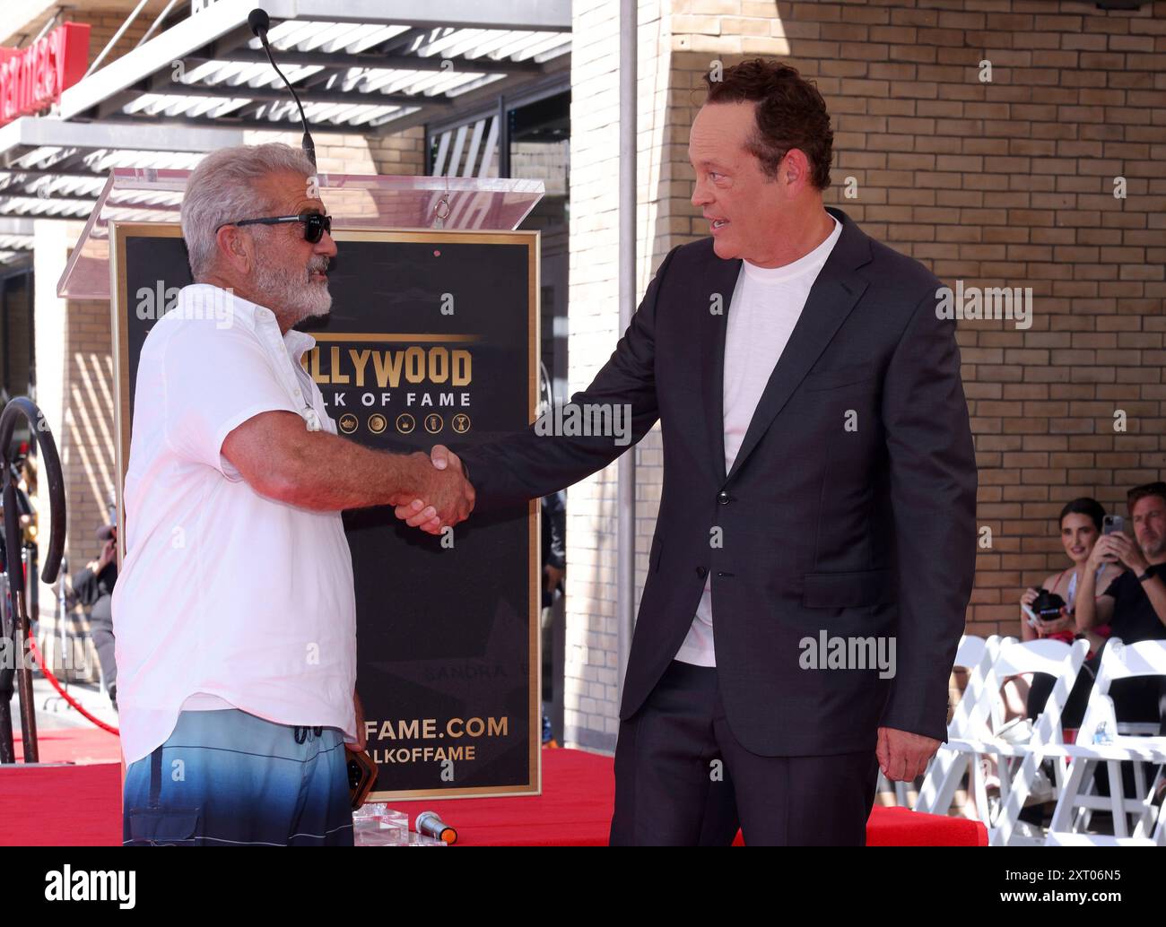 Los Angeles, United States. 12th Aug, 2024. Actor Mel Gibson and Vince ...