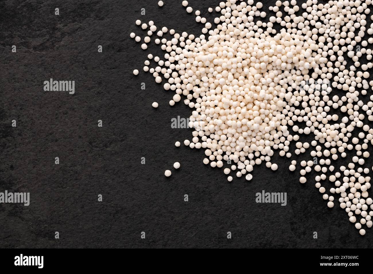 Organic tapioca pearls, cassava starch from the yuca root - Manihot ...