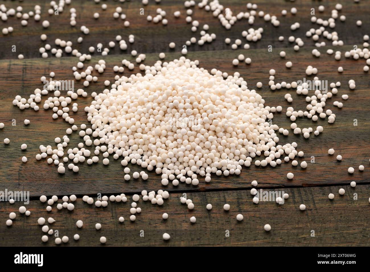 Organic tapioca pearls, cassava starch from the yuca root - Manihot ...