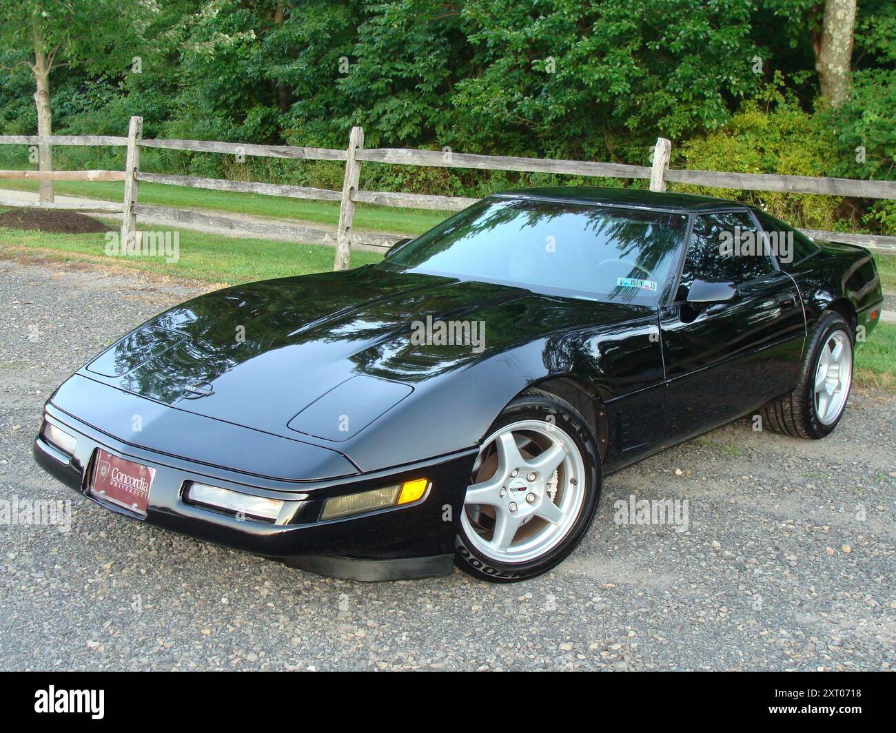 1996 Black C4 Chevy Corvette Coupe Stock Photo - Alamy