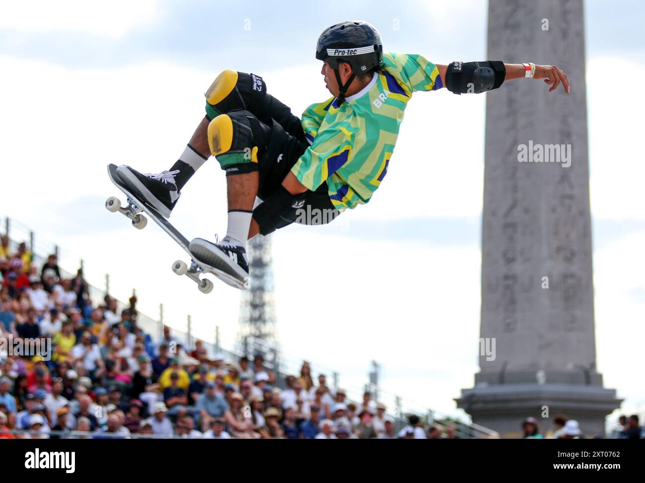 PARIS, FRANCE - AUGUST 07: Augusto Akio of Team Brasil competes during ...