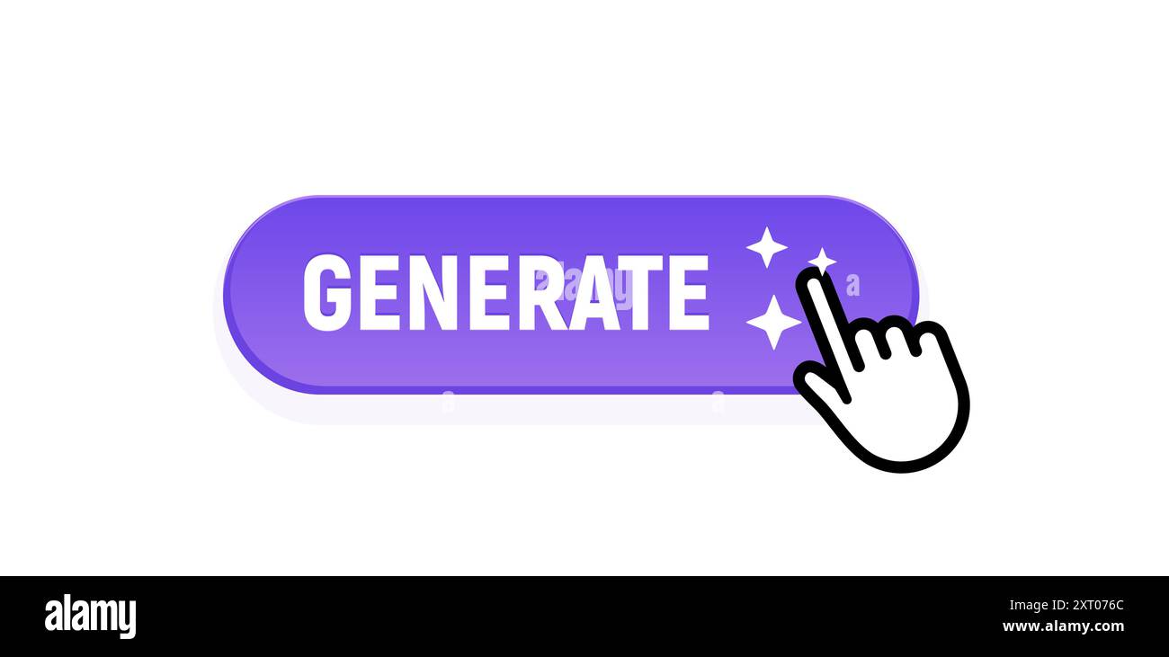 Ai button generator icon technology. Artificial intelligence generator ...