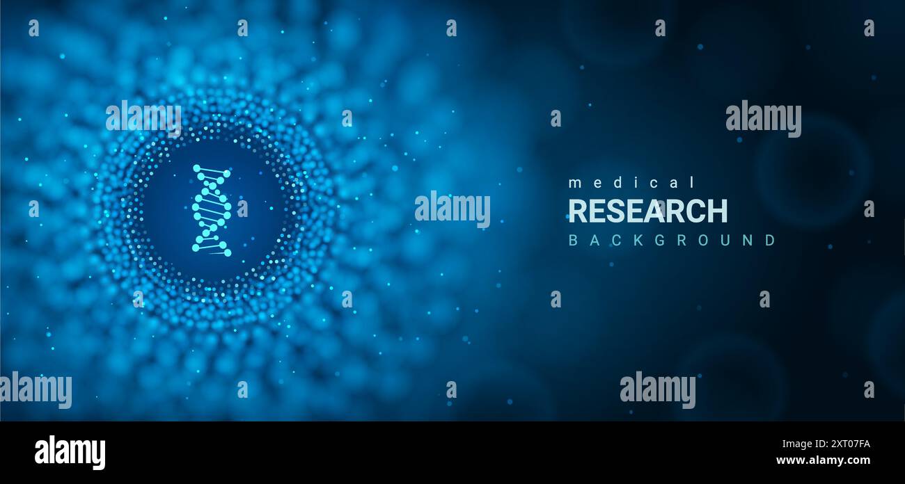 Clinic medical research dna background. Abstract clinic biology blue ...