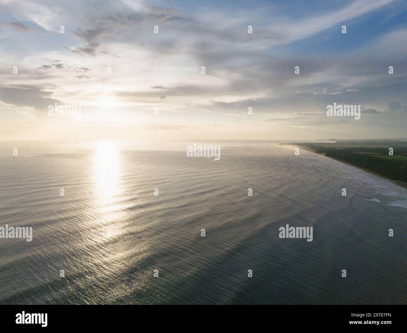 Tropical landscape aerial background on dusk time Stock Photo - Alamy