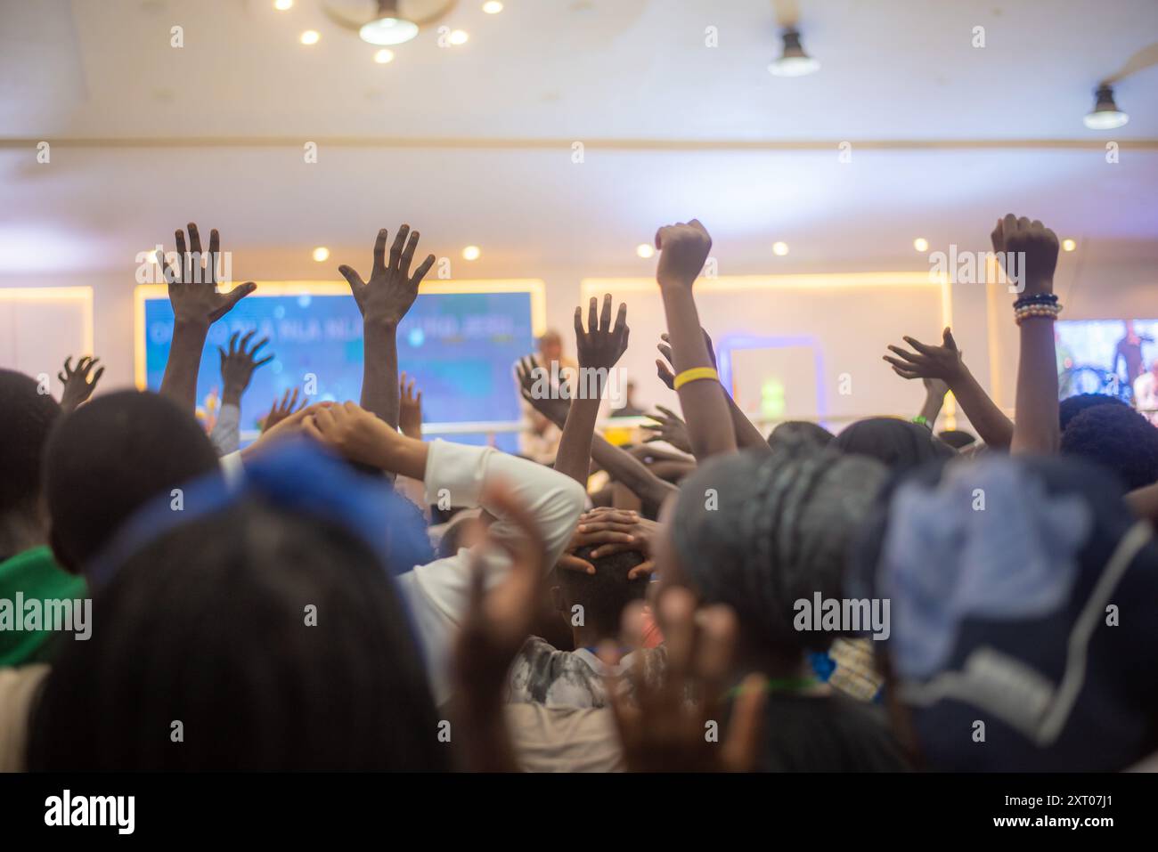 Teens in worship mood during the annual convention of the RCCG tagged ...