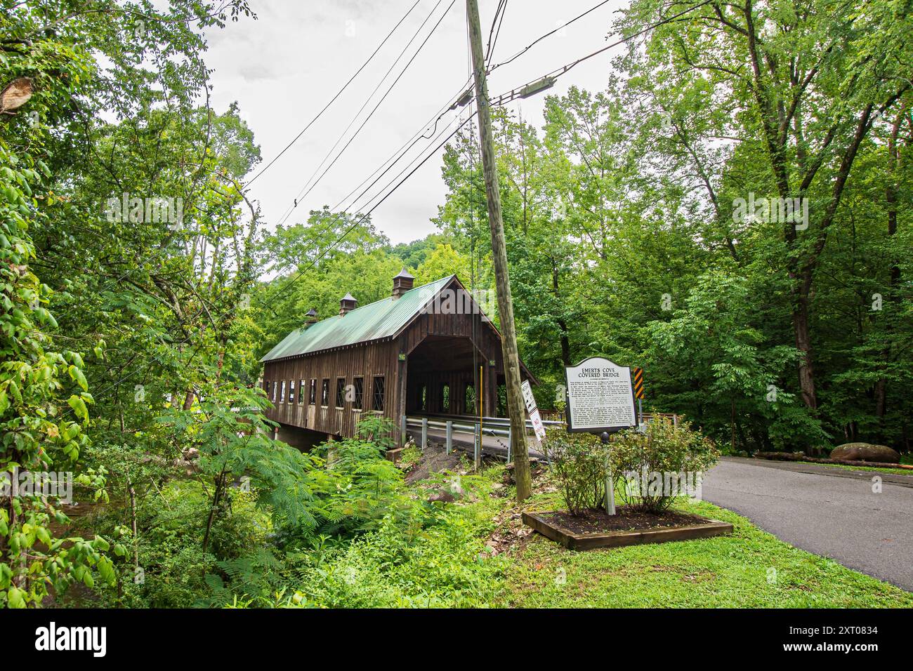 Pittman Center, Tennessee, USA-July 20, 2024: Emerts Cove Covered ...