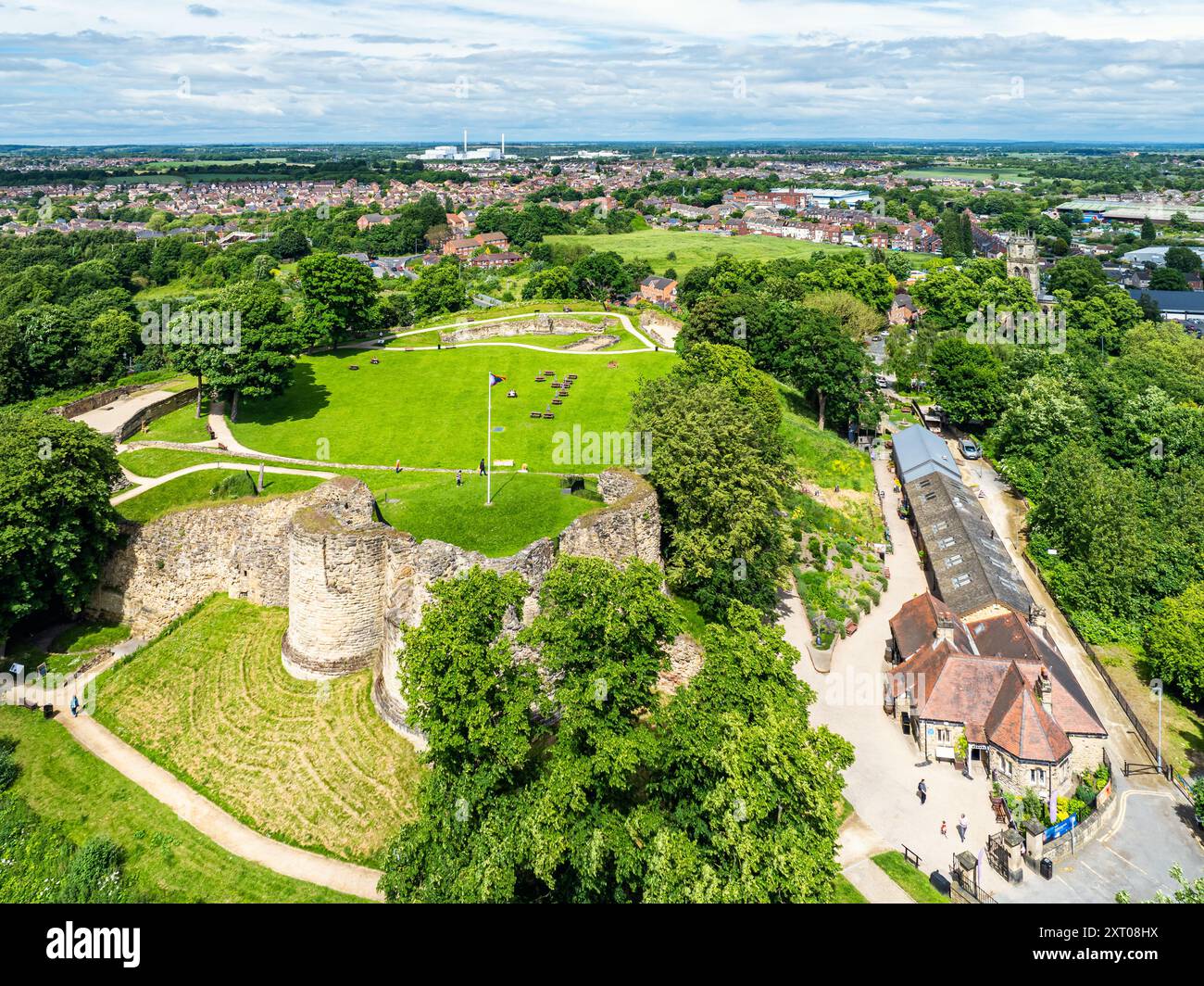 An aerial view of pontefract hi-res stock photography and images - Alamy