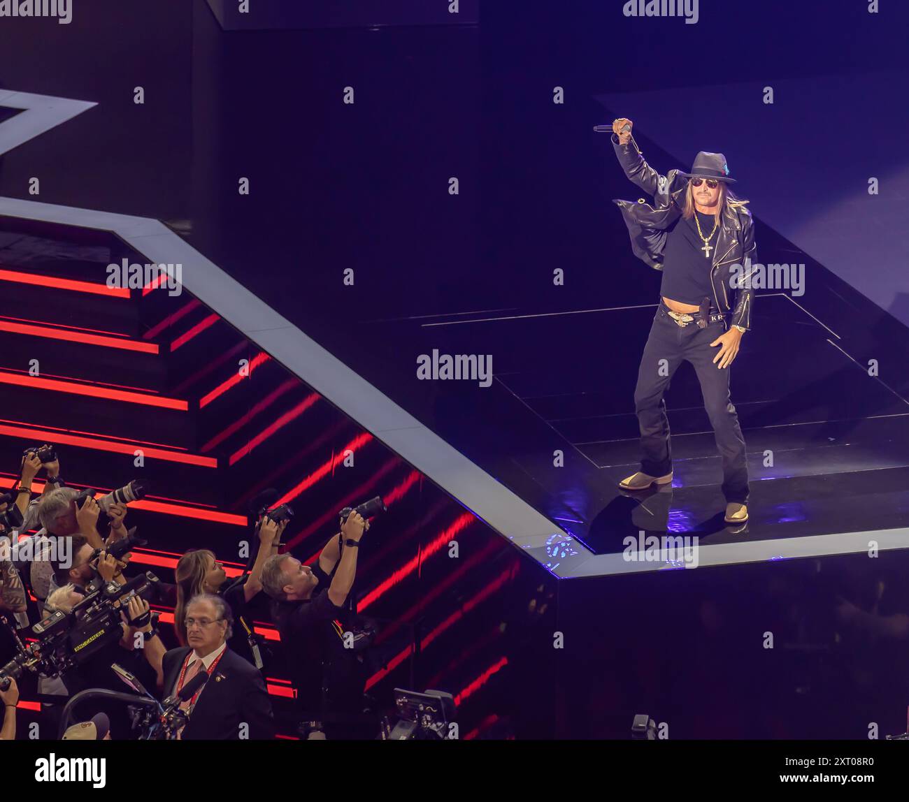 MILWAUKEE, Wis. – July 18, 2024: Kid Rock performs at the 2024 ...