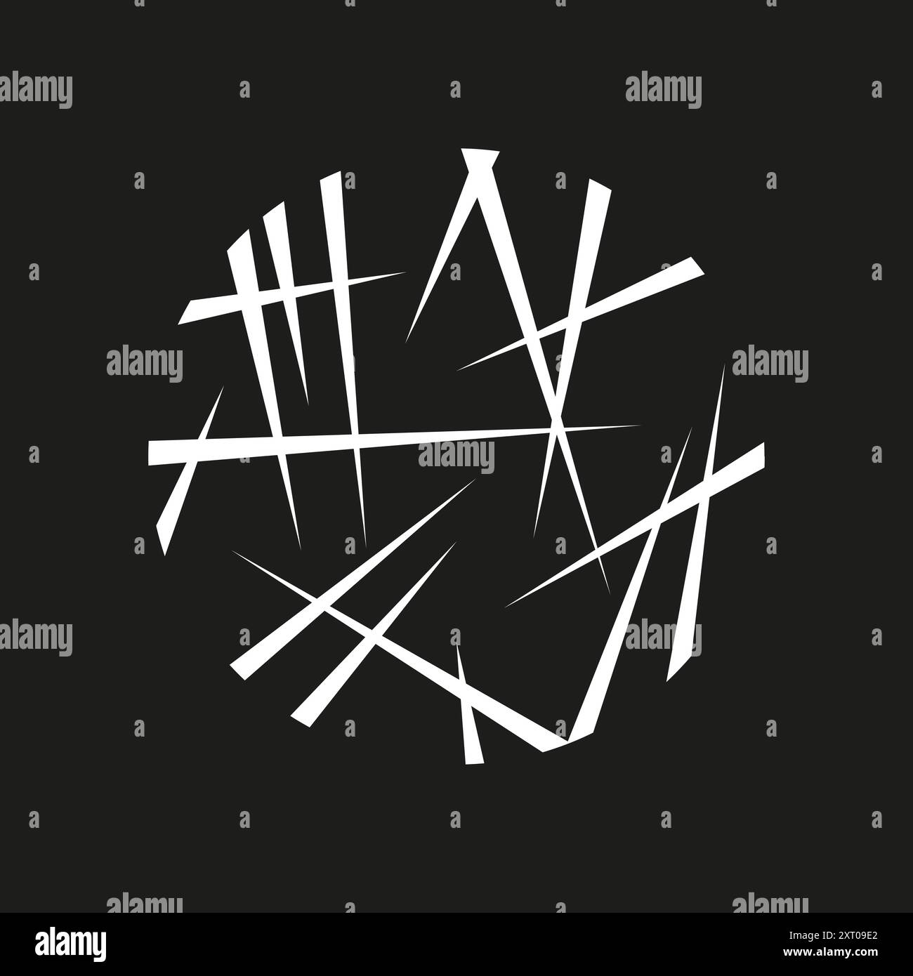 Black and white geometric shapes hi-res stock photography and images ...