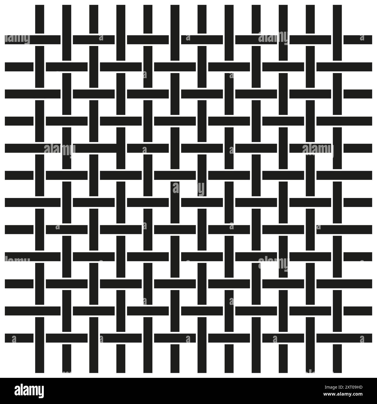 Geometric weave pattern. Black and white vector. Abstract grid design ...
