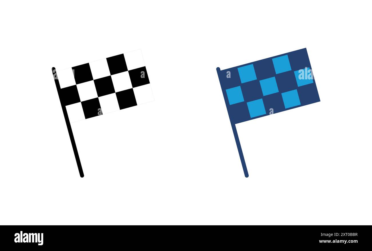 Racing flag icon vector. race flag icon.Checkered racing flag icon ...