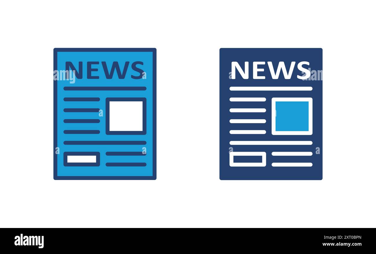 Newspaper icon vector. news paper vector sign Stock Vector Image & Art ...