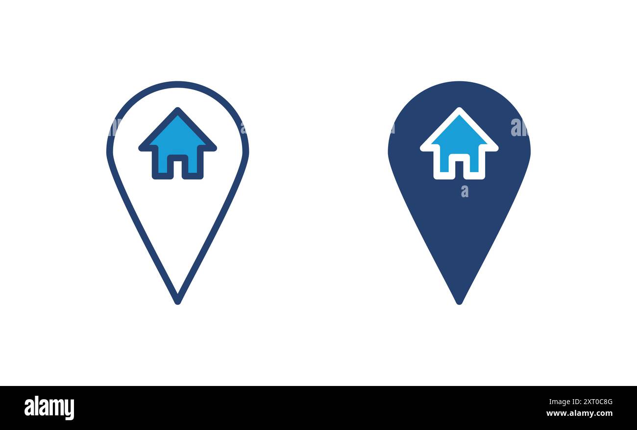 address icon vector. home location icon vector Stock Vector Image & Art ...