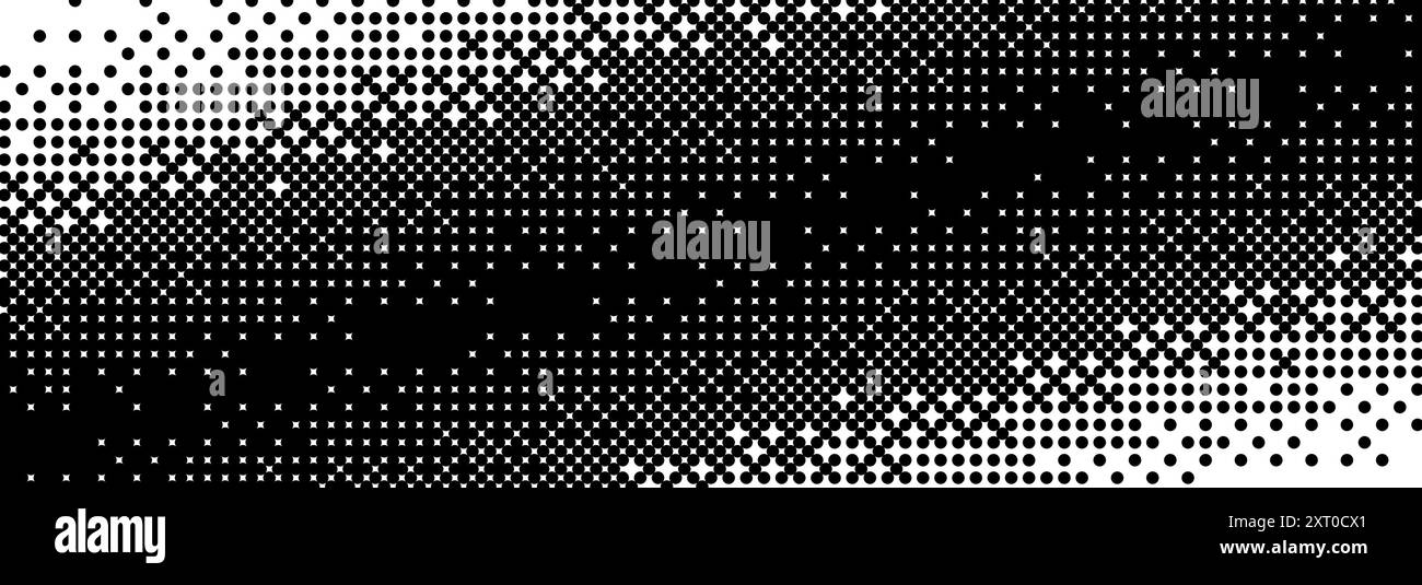 Diagonal bitmap gradient texture. Black and white slanted dithering ...