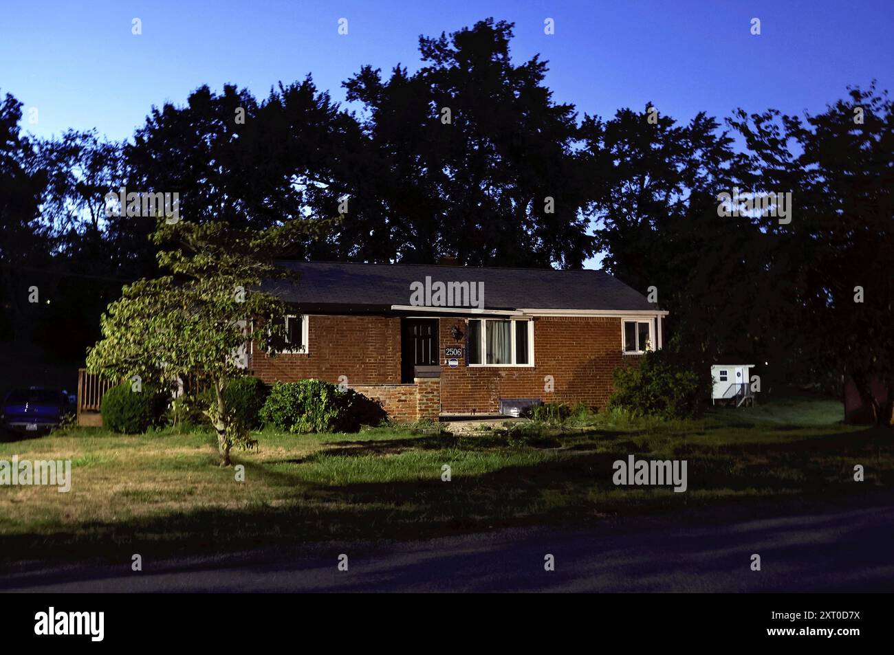 Curtains at the house of 20-year-old Thomas Matthew Crooks, the ...