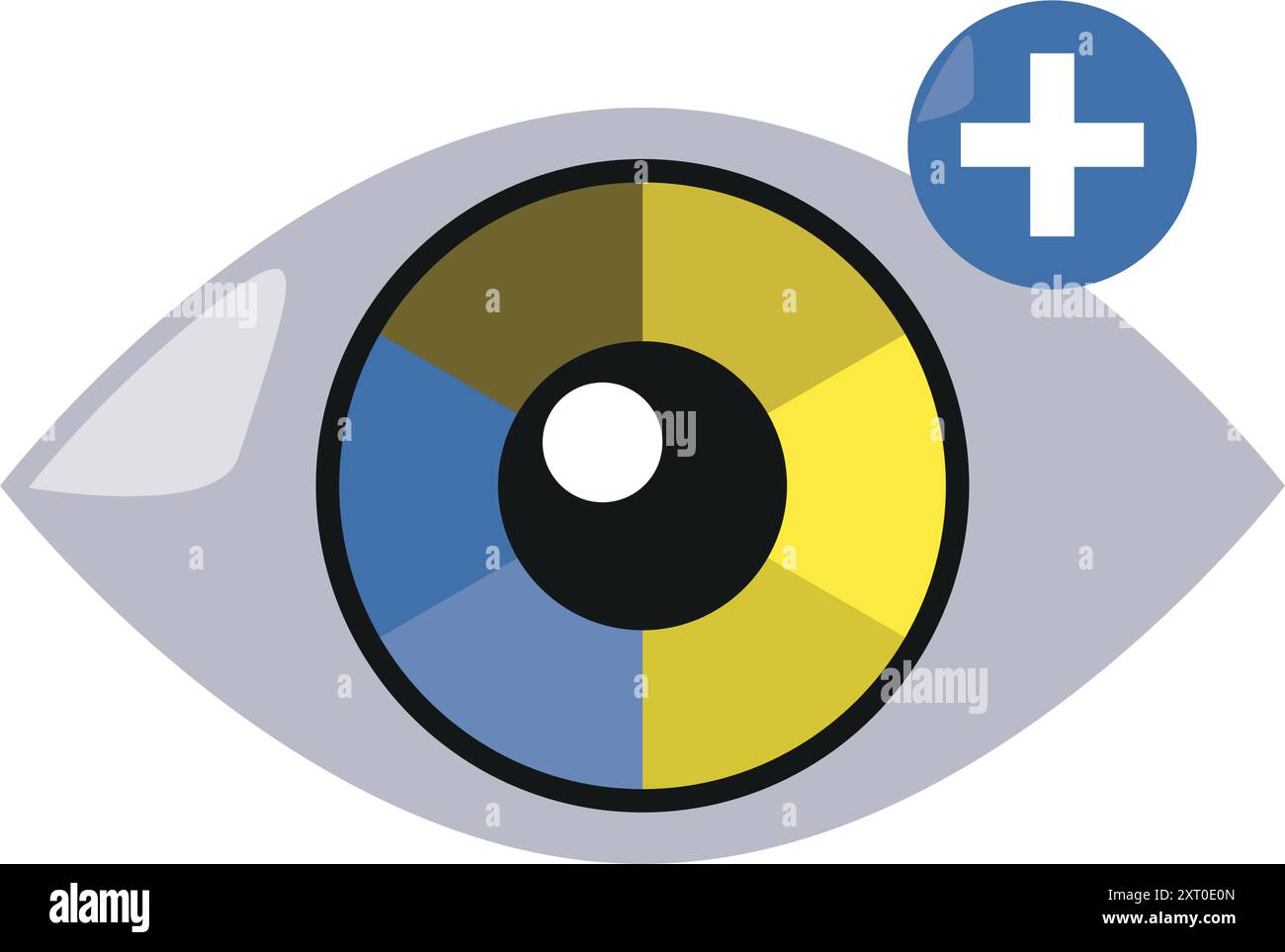 eye with colour blindness Stock Vector Image & Art - Alamy